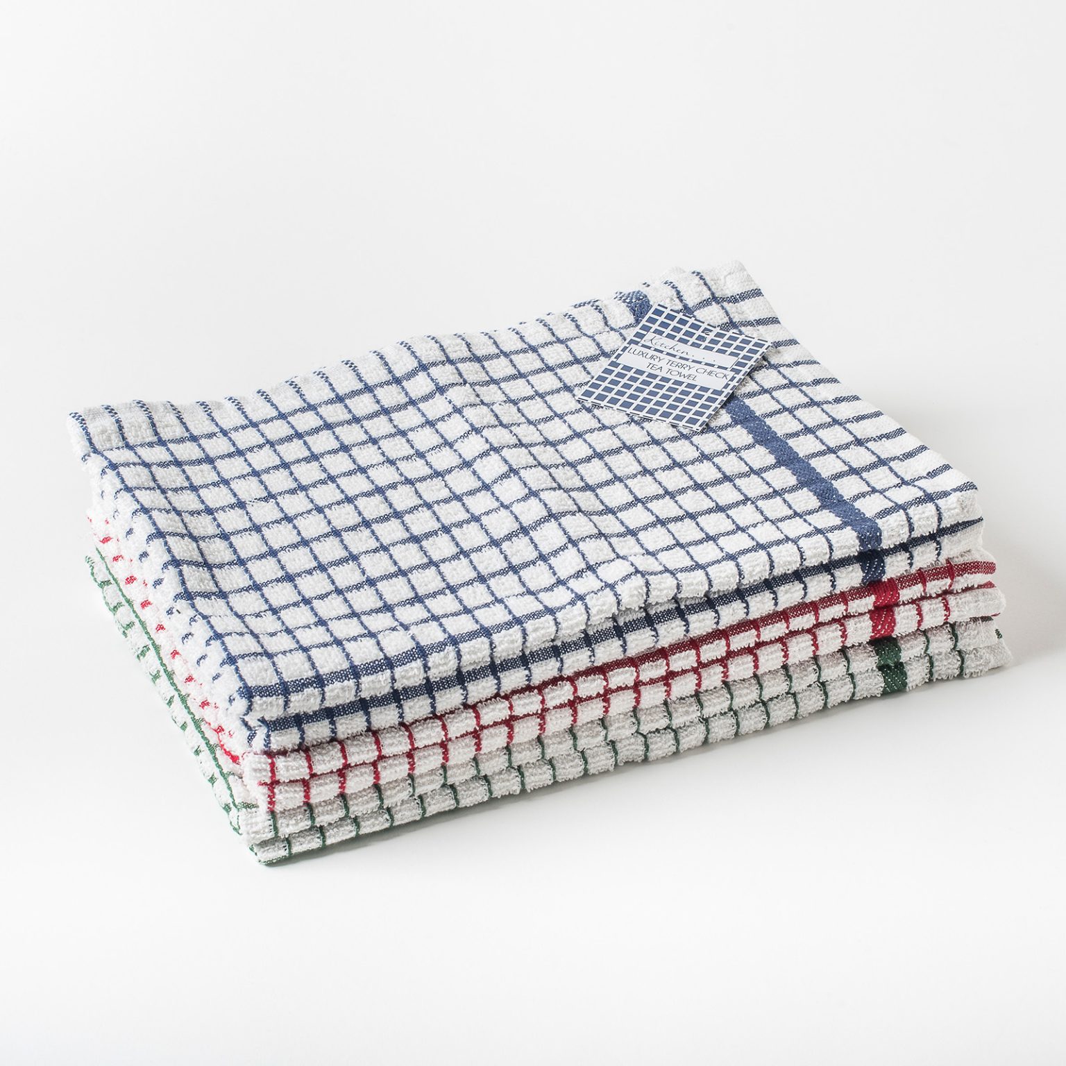 Luxury Terry Check Tea Towel - ELSATEX